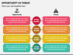 Opportunity Vs Threat PowerPoint and Google Slides Template - PPT Slides