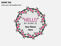 Name Tag for PowerPoint and Google Slides - PPT Slides