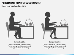 Person in Front of a Computer Illustration for PowerPoint and Google ...