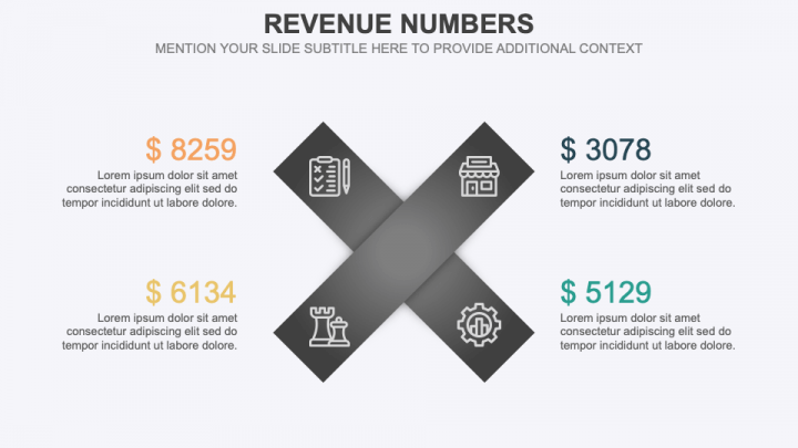 Revenue Numbers PowerPoint and Google Slides Template - PPT Slides