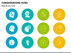 Considerations Icons for PowerPoint and Google Slides - PPT Slides
