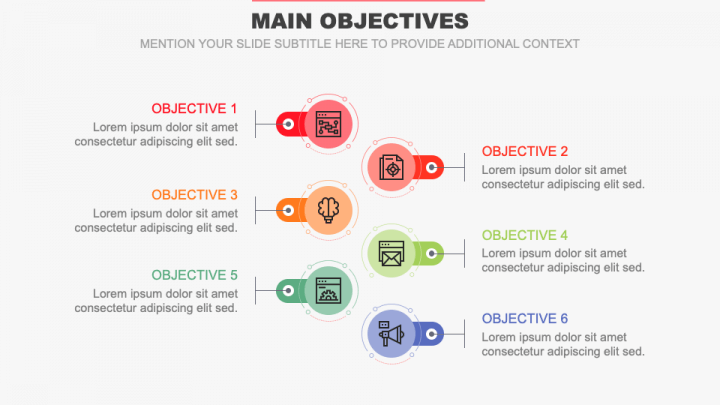 Main Objectives PowerPoint and Google Slides Template - PPT Slides