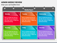 Admin Weekly Review PowerPoint and Google Slides Template - PPT Slides