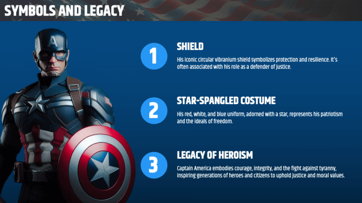 Free - Captain America Presentation Theme for PowerPoint and Google Slides