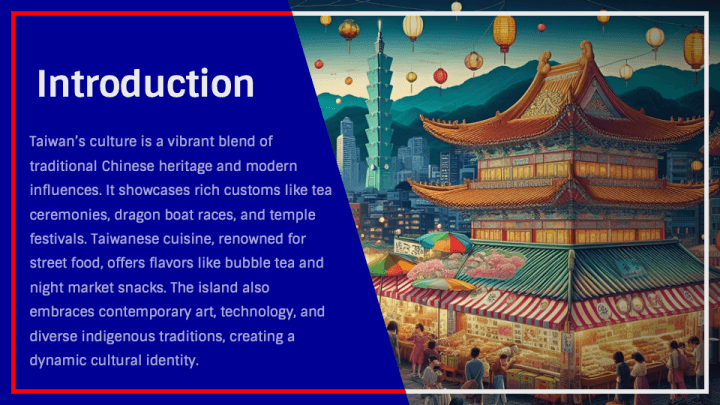Free - Culture of Taiwan PowerPoint and Google Slides Template - PPT Slides