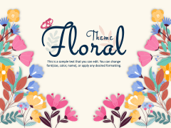 Free - Floral Presentation Theme for PowerPoint and Google Slides