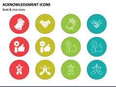 Acknowledgment Icons for PowerPoint and Google Slides - PPT Slides