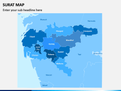 Surat Map for PowerPoint and Google Slides - PPT Slides