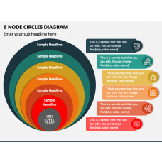 Free Download - 6 Circles Diagram PPT Slide