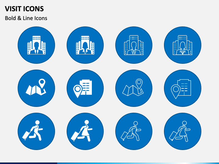 Visit Icons for PowerPoint and Google Slides - PPT Slides