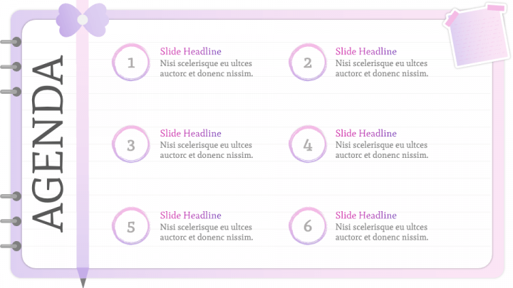 Free - Pastel Notebook Theme for PowerPoint and Google Slides - PPT Slides