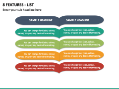 8 Features - List PowerPoint Template - PPT Slides