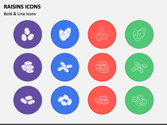 Raisins Icons for PowerPoint and Google Slides - PPT Slides