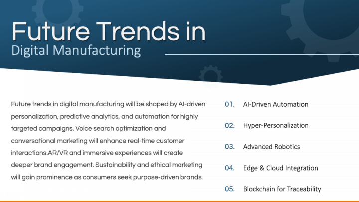 Digital Manufacturing PowerPoint and Google Slides Template - PPT Slides