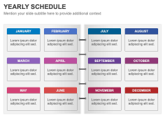 Yearly Schedule PowerPoint and Google Slides Template - PPT Slides