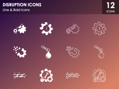 Disruption Icons for PowerPoint and Google Slides - PPT Slides