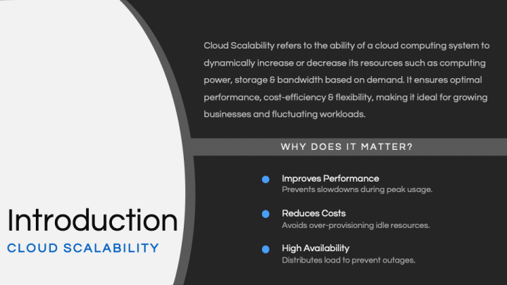 Cloud Scalability PowerPoint and Google Slides Template - PPT Slides