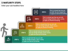 5 Maturity Steps PowerPoint Template - PPT Slides
