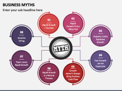 Business Myths PowerPoint and Google Slides Template - PPT Slides