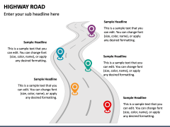 Highway Road PowerPoint and Google Slides Template - PPT Slides