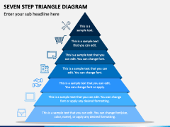 Seven Step Triangle Diagram PowerPoint Template - PPT Slides
