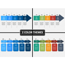 Overlapping Timeline PowerPoint Template