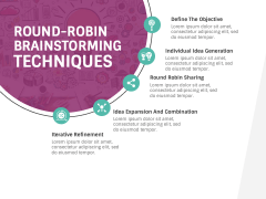 Round-Robin Brainstorming PowerPoint and Google Slides Template - PPT ...