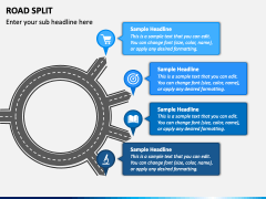 Road Split for PowerPoint and Google Slides - PPT Slides