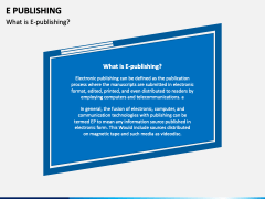 E-Publishing PowerPoint and Google Slides Template - PPT Slides