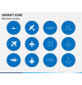 Fighter Jet Icons PowerPoint Template - PPT Slides | SketchBubble