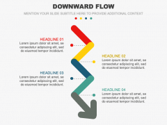 Downward Flow PowerPoint and Google Slides Template - PPT Slides