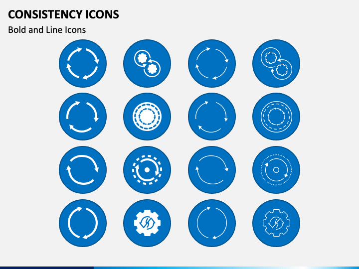 Consistency Icons for PowerPoint and Google Slides - PPT Slides