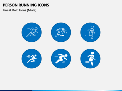 Person Running Icons for PowerPoint and Google Slides - PPT Slides