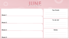 Free - June Planner PowerPoint and Google Slides Template - PPT Slides