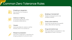 Zero Tolerance Policies at School PowerPoint and Google Slides Template - PPT Slides