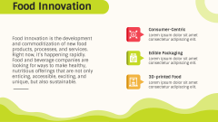 Food Innovation PowerPoint and Google Slides Template - PPT Slides
