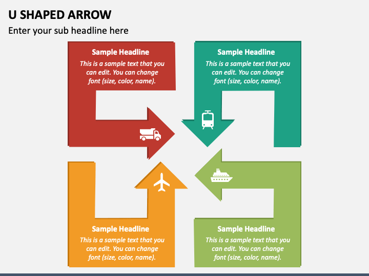 U Shaped Arrow for PowerPoint and Google Slides - PPT Slides
