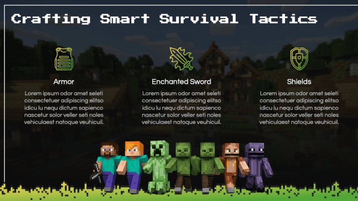 Free - Minecraft Presentation Theme for PowerPoint and Google Slides ...