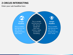 2 Circles intersecting PowerPoint Template - PPT Slides