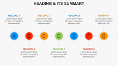 Heading & Its Summary PowerPoint and Google Slides Template - PPT Slides