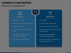 Learning Vs Maturation PowerPoint and Google Slides Template - PPT Slides