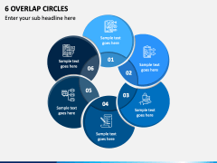 6 Overlap Circles PowerPoint Template - PPT Slides