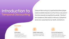 Temporal Discounting PowerPoint and Google Slides Template - PPT Slides