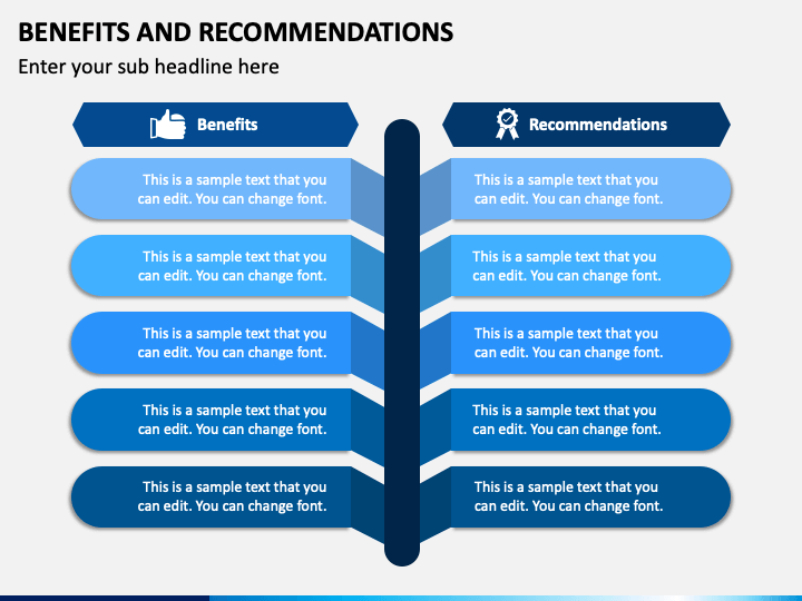Benefits and Recommendations PowerPoint and Google Slides Template ... Benefits and Recommendations PowerPoint and Google Slides Template ...