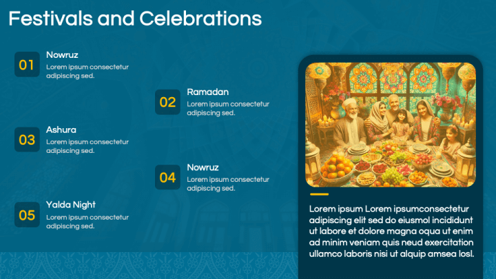 Free - Culture of Iran PowerPoint and Google Slides Template - PPT Slides