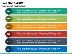 Half Year Agenda PowerPoint and Google Slides Template - PPT Slides