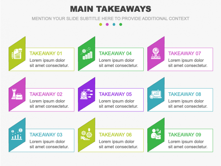 Main Takeaways PowerPoint and Google Slides Template - PPT Slides