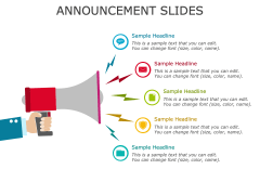 Free - Announcement Slides for PowerPoint and Google Slides