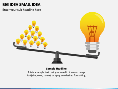 Big Idea Small Idea PowerPoint and Google Slides Template - PPT Slides