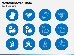Acknowledgment Icons for PowerPoint and Google Slides - PPT Slides